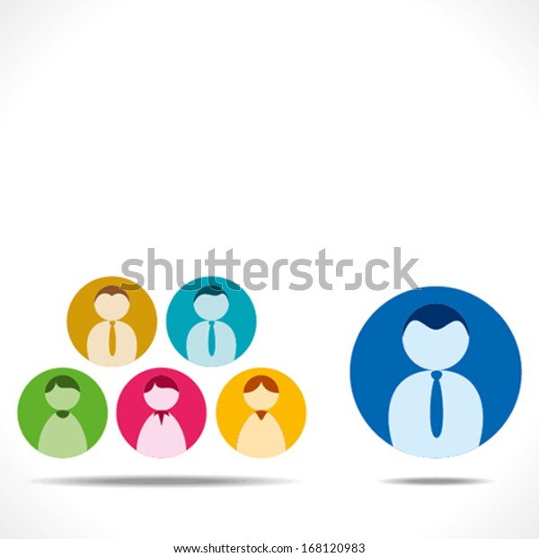 Leadership Concept Team Leader Background Vector Stock Vector (Royalty ...