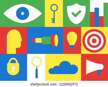 Leadership Concept Template Wallpaper Pattern Flat Stock Vector ...