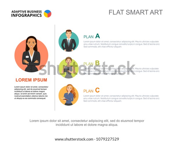 Leadership Slide Template Chart Design Creative Stock Vector (Royalty ...