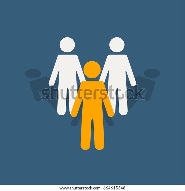 Leadership Stand Out Crowd Concept Bright Stock Vector (Royalty Free ... Leadership Stand Out Crowd Concept Bright Stock Vector (Royalty Free ...