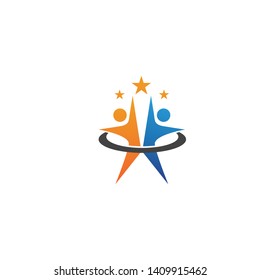 Leadership Star Icon Template Vector Illustration Stock Vector (Royalty ...