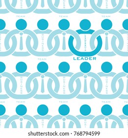 Leadership Team Business Pattern Background Leader Stock Vector ...