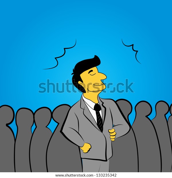 Leadership Underachievers Concept Vector Illustration Stock Vector ...