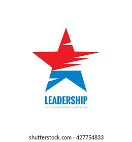 Leadership Vector Logo Concept Illustration Abstract Stock Vector ...