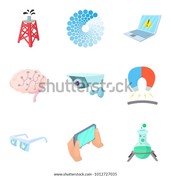 Leading Edge Technology Icons Set Cartoon Stock Vector (Royalty Free ...