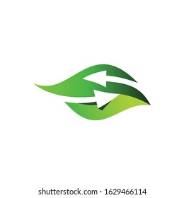 Leaf Arrow Logo Vector10 Stock Vector (Royalty Free) 1058237366 ...