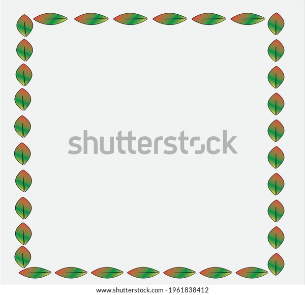 Leaf Border Design Images Stock Photos Stock Vector (Royalty Free ...