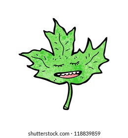 Leaf Cartoon Character Stock Vector (Royalty Free) 118839859 | Shutterstock