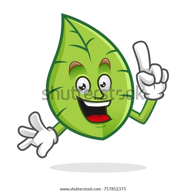 Leaf Character Design Leaf Mascot Perfect Stock Vector (Royalty Free ...