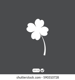 Leaf Clover Sign Icon Stock Vector (Royalty Free) 590310728 | Shutterstock