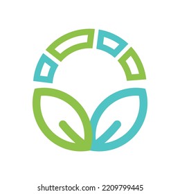 Leaf Dna Logo Design Natural Data Stock Vector (Royalty Free ...