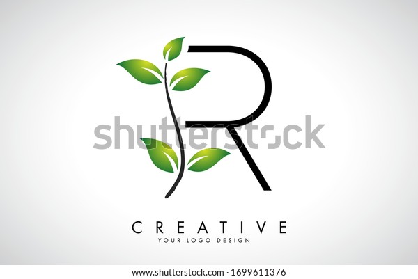 Leaf Letter R Logo Design Green Stock Vector (Royalty Free) 1699611376 ...