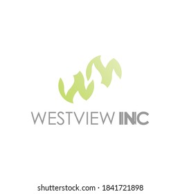 Leaf Letter Wm Logo Design Vector Stock Vector (Royalty Free ...