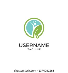 Leaf Life Logo Template Illustration Stock Vector (Royalty Free ...