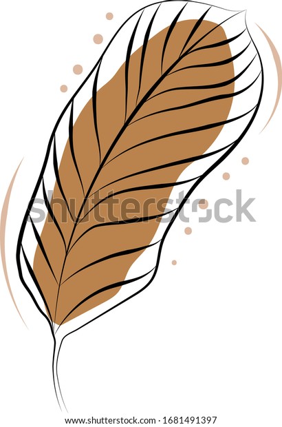 Leaf Line Art Color Block Logos Stock Vector (Royalty Free) 1681491397 ...