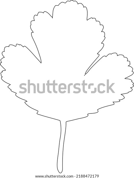 Leaf Silhouette Icon Leaf Tree Outline Stock Vector (Royalty Free ...