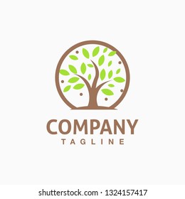 Leaf Tree Logo Stock Vector (Royalty Free) 1324157417 | Shutterstock