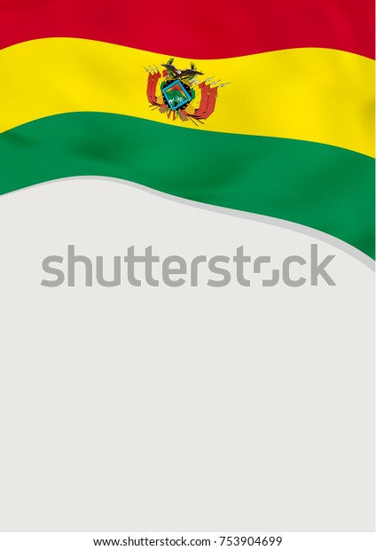 Leaflet Design Flag Bolivia Vector Template Stock Vector (Royalty Free ...