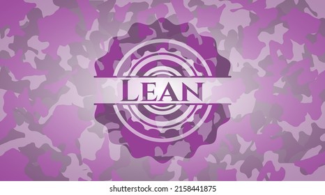 Lean Pink Camo Emblem Vector Illustration Stock Vector (Royalty Free ...