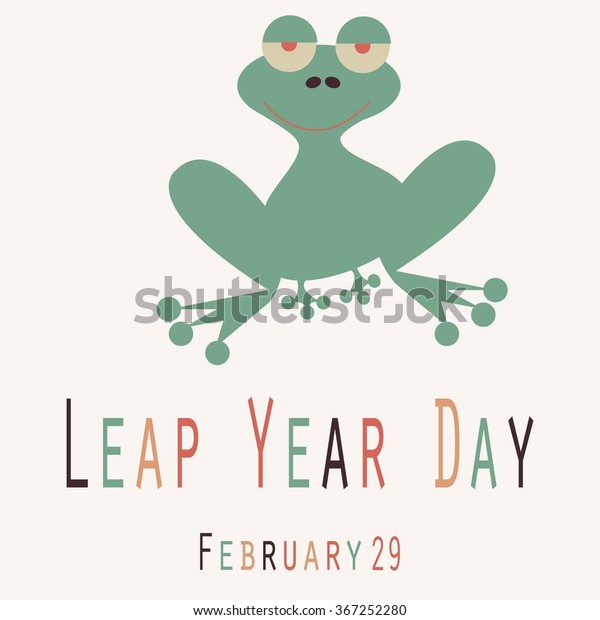 Leap Year Day Funny Unofficial Holiday Stock Vector (Royalty Free ...