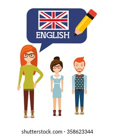 Learn English Design Stock Vector (Royalty Free) 358623344 | Shutterstock