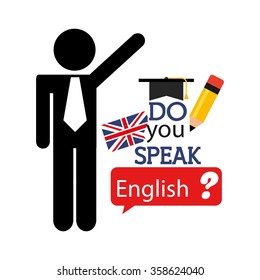 Learn English Design Stock Vector (Royalty Free) 358623416