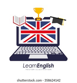 Learn English Design Stock Vector (Royalty Free) 402889588