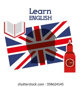 Learn English Design Stock Vector (Royalty Free) 358624145 | Shutterstock