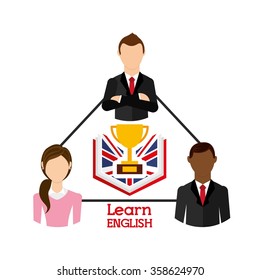 Learn English Design Stock Vector (Royalty Free) 358624970 | Shutterstock