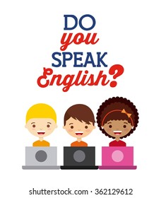 Learn English Design Stock Vector (Royalty Free) 362129612 | Shutterstock