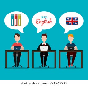 Learn English Design Stock Vector (Royalty Free) 391767235 | Shutterstock