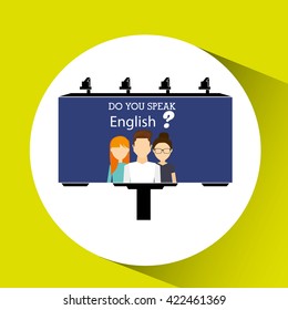 Learn English Design Stock Vector (Royalty Free) 422461369 | Shutterstock