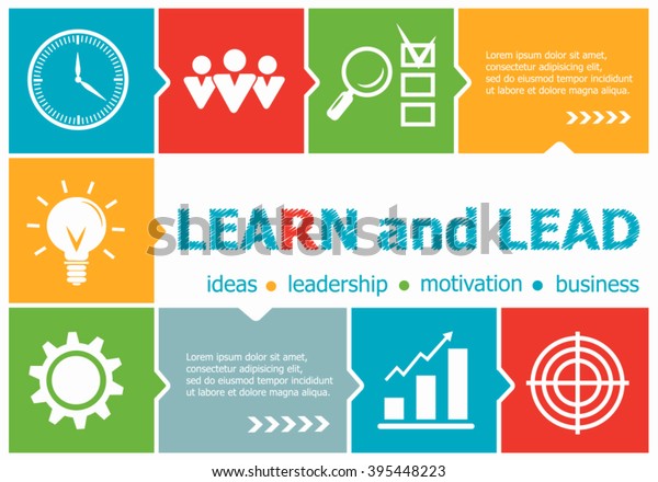 Learn Lead Design Illustration Concepts Business Stock Vector (Royalty ...