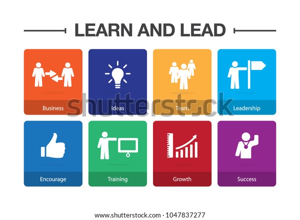 Learn Lead Infographic Icon Set Stock Vector (Royalty Free) 1047837277 ...