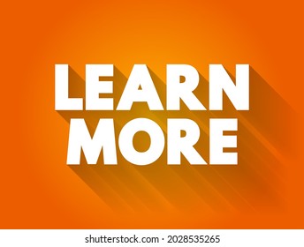 Learn More Text Quote Concept Background Stock Vector (Royalty Free ...
