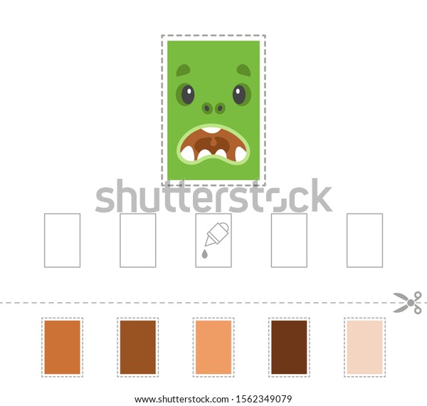 Learn Shapes Geometric Figures Preschool Kindergarten Stock Vector ...