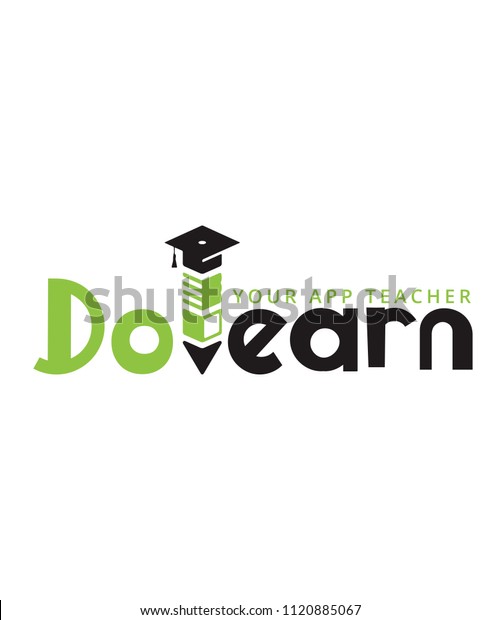 Learning App Logo Stock Vector Royalty Free 1120885067
