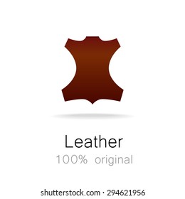 Leather 100 Original Template Sign Label Stock Vector (Royalty Free ...