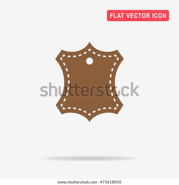 Ledersymbol. Vektorgrafik für Design. Stock-Vektorgrafik (Lizenzfrei ...