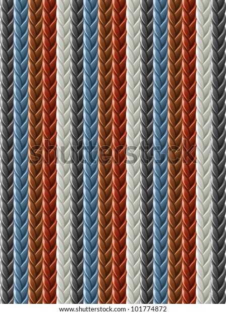 Leather Seamless Braided Plait Texture Vector Stock Vector (Royalty ...