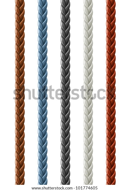 Leather Seamless Braided Plait Vector Illustration: เวกเตอร์สต็อก (ปลอด ...