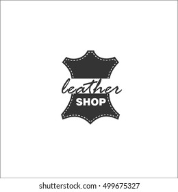 Leather Shop Logo: vector de stock (libre de regalías) 499675327 ...