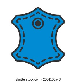 Leather Sign Icon Editable Bold Outline Stock Vector (Royalty Free ...