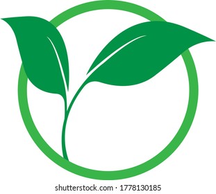 Leave Design Logo Vector Stock Stock Vector (Royalty Free) 1778130185