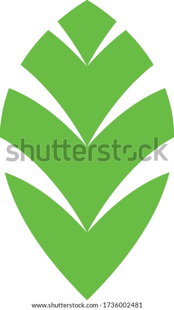 Leave Symbol Logo Design Vector Stock: เวกเตอร์สต็อก (ปลอดค่าลิขสิทธิ์ ...