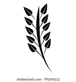 Leaves Stem Icon Image Stock Vector (Royalty Free) 795243112 | Shutterstock