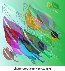 Leaves Texture Art Stock Vector (Royalty Free) 567105595 | Shutterstock