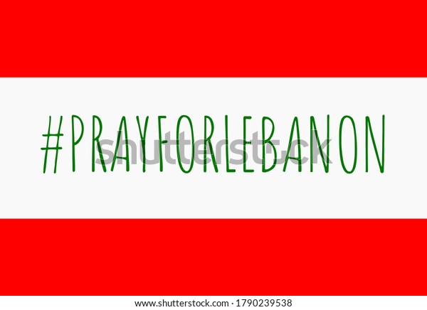Lebanon Lebanon Bleeding Pray Lebanon Pray Stock Vector (Royalty Free ...