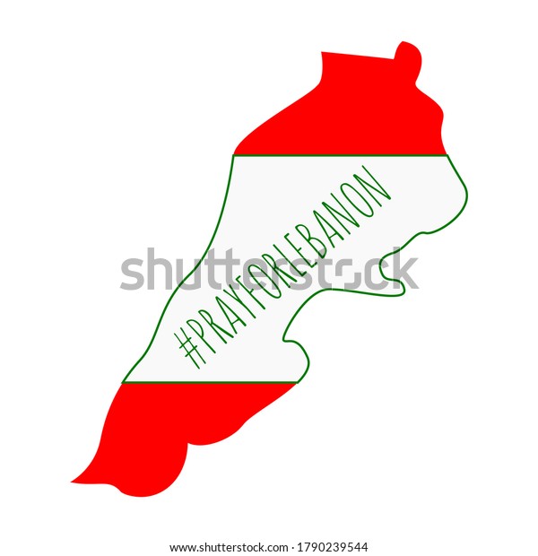 Lebanon Lebanon Bleeding Pray Lebanon Pray: เวกเตอร์สต็อก (ปลอดค่า ...