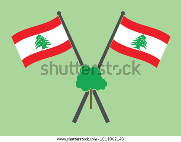 Lebanon Emblem Tree Jungle Stock Vector (Royalty Free) 1011062143 ...